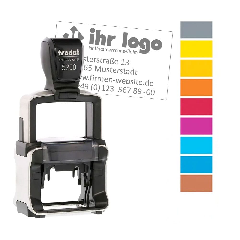 Sonderfarben-Stempel Trodat Professional Premium Textstempel | stempel-fabrik.de