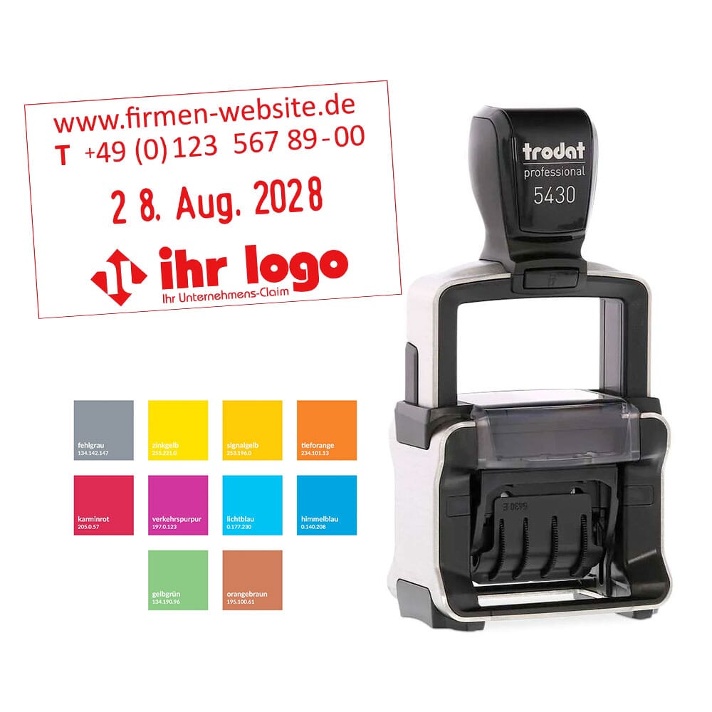 Trodat Professional Premium Datum- und Textstempel | stempel-fabrik.de