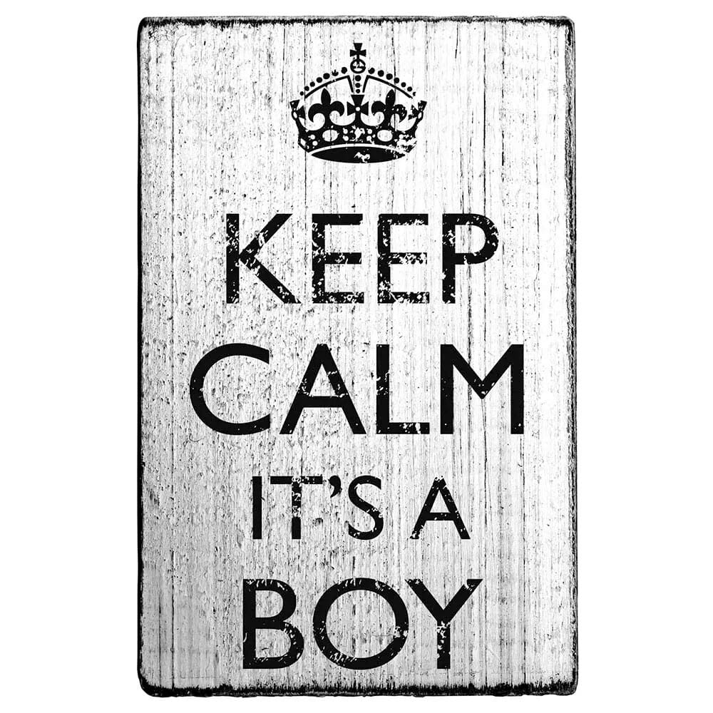Vintage Stempel "Keep calm it´s a boy" | stempel-fabrik.de