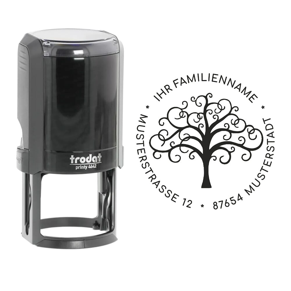 Monogrammstempel rund | stempel-fabrik.de