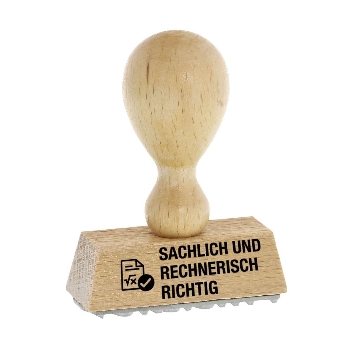 Aufkleber mit Piktogramm "Sachlich und rechnerisch richtig" | stempel ...