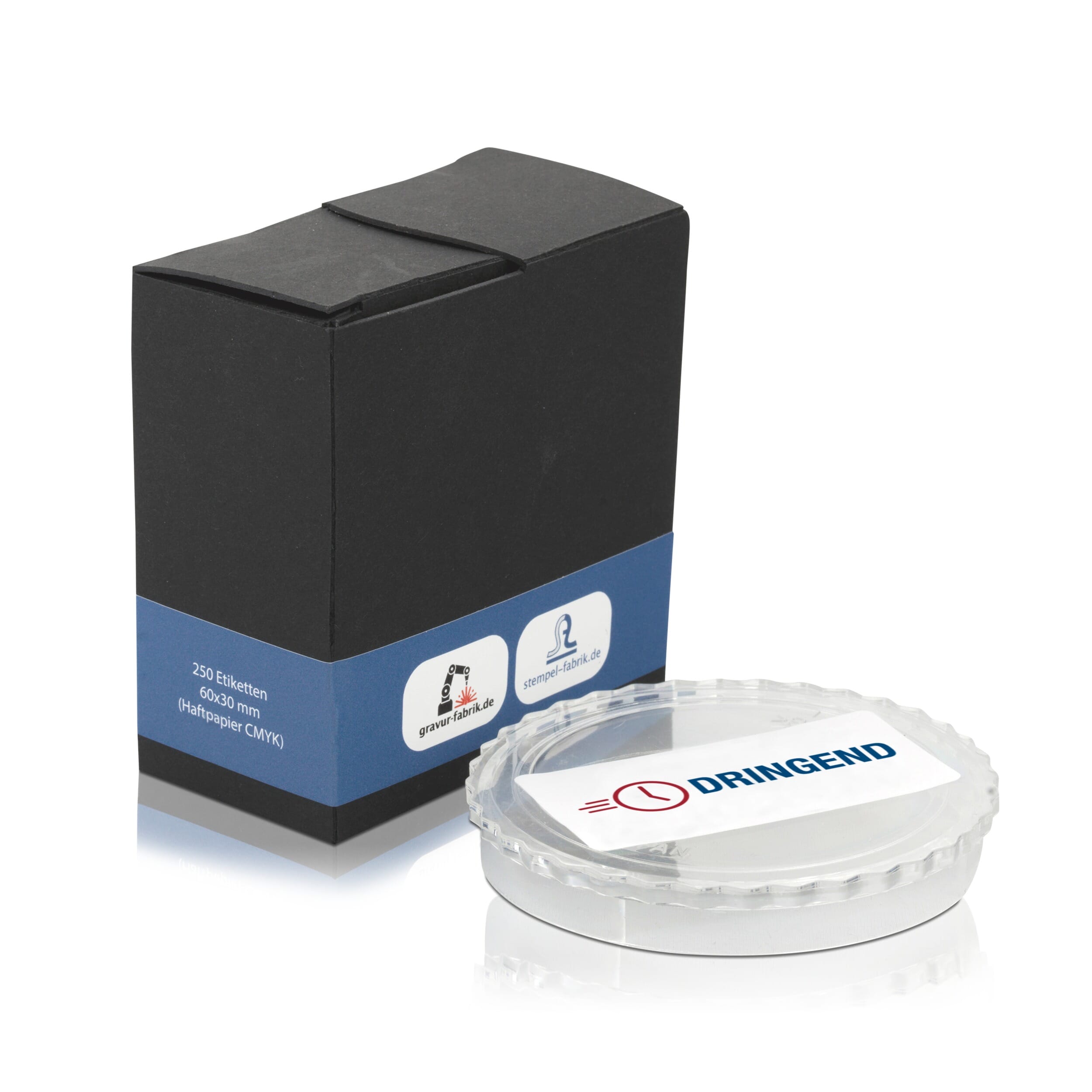 Aufkleber mit Piktogramm "Dringend" | stempel-fabrik.de