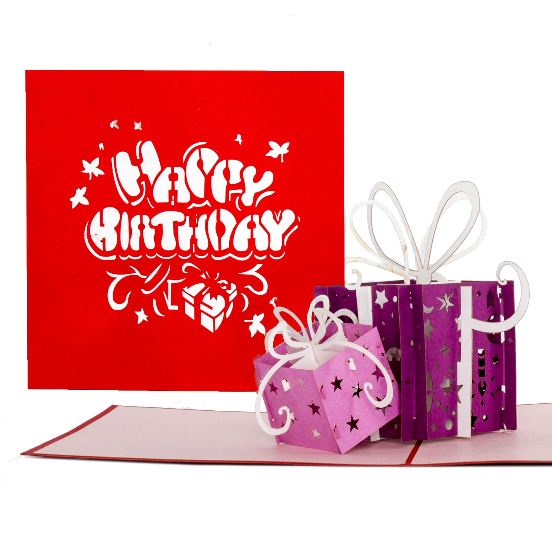 Colognecards Pop-Up Karte Geschenke Happy B. Day | stempel-fabrik.de