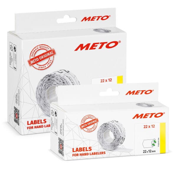 Meto Etiketten 22x12 mm (weiß/ tiefkühl) | stempel-fabrik.de