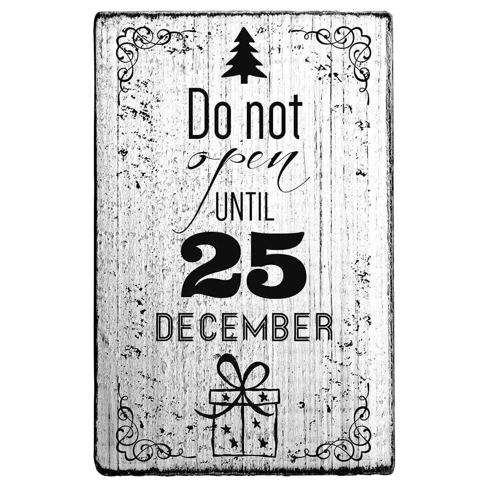 Vintage Stempel "Do not open until 25" | www.stempel-fabrik.at