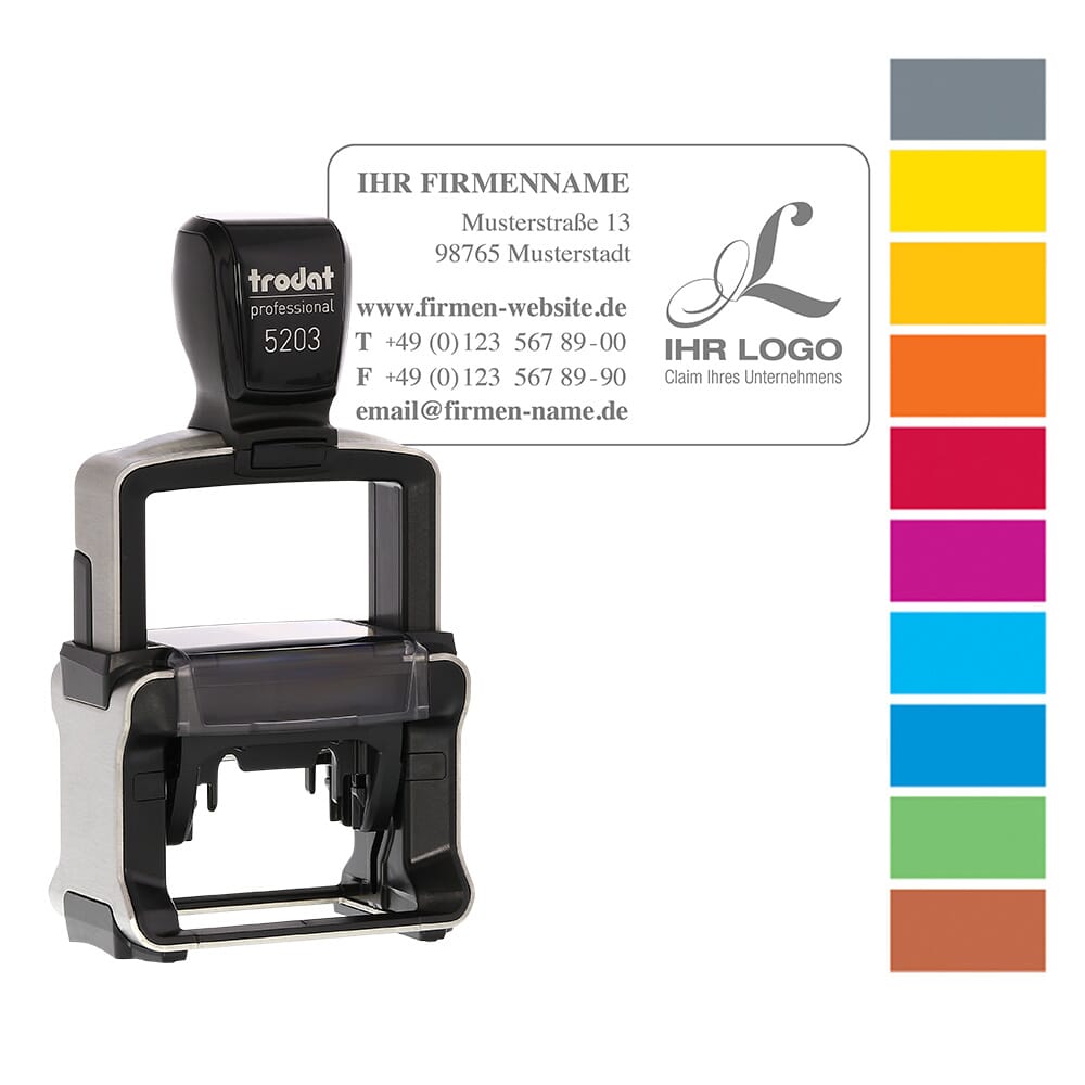 Sonderfarben-Stempel Trodat Professional Premium Textstempel | stempel-fabrik.de