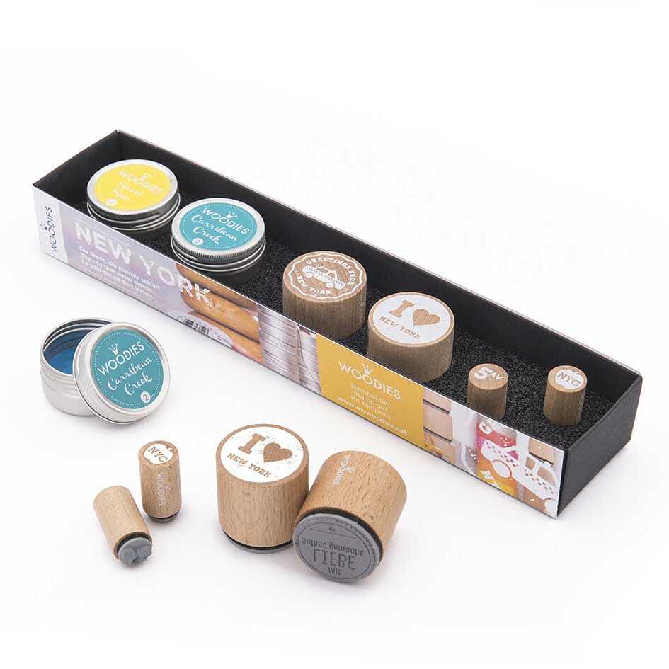 Woodies Stempel SET New York | www.stempel-fabrik.at