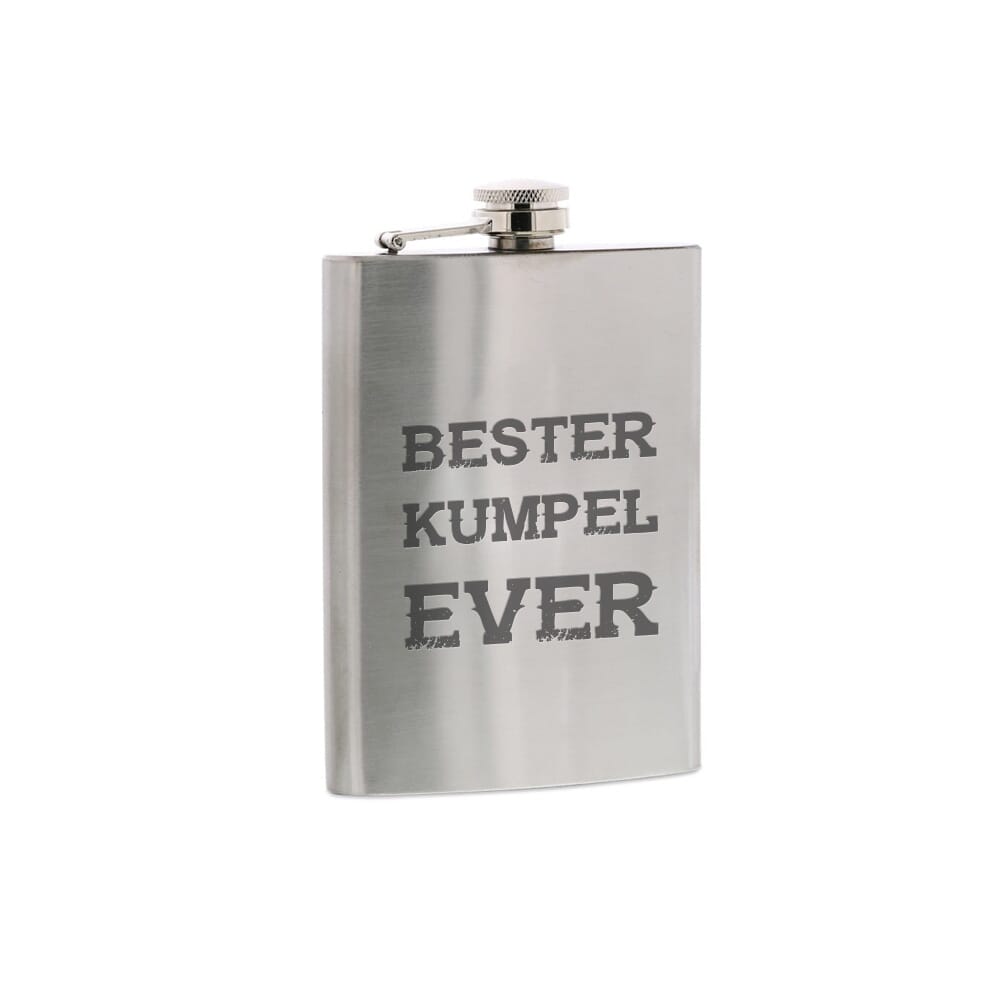Flachmann "Bester Kumpel der Welt" | gravur-fabrik.de