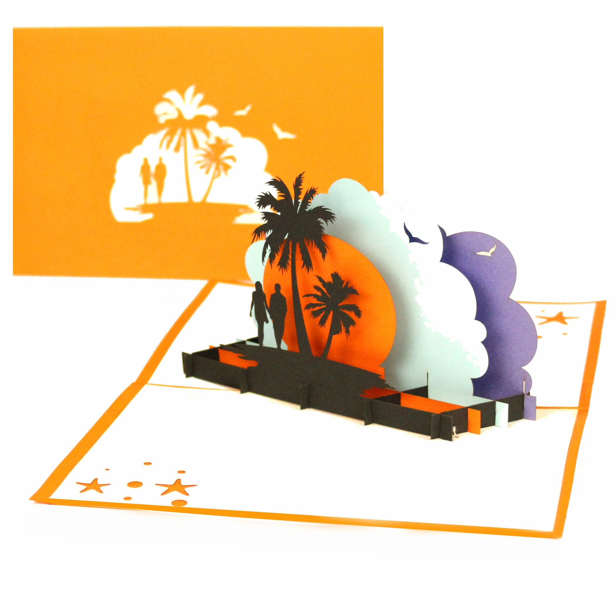 Colognecards Pop-Up Karte Strandurlaub | stempel-fabrik.de