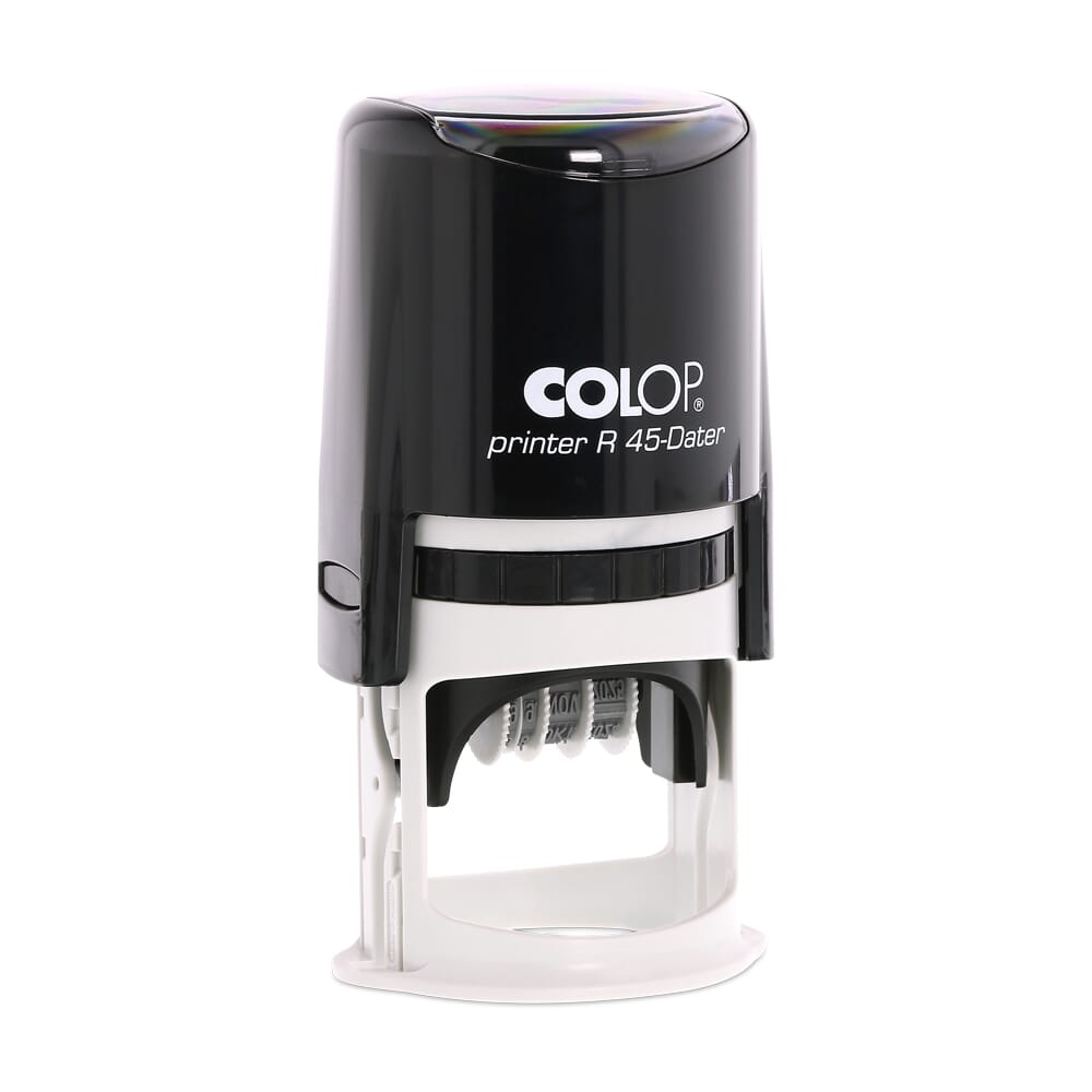 Colop Printer R 45 Dater mit individueller Textplatte | stempel-fabrik.de
